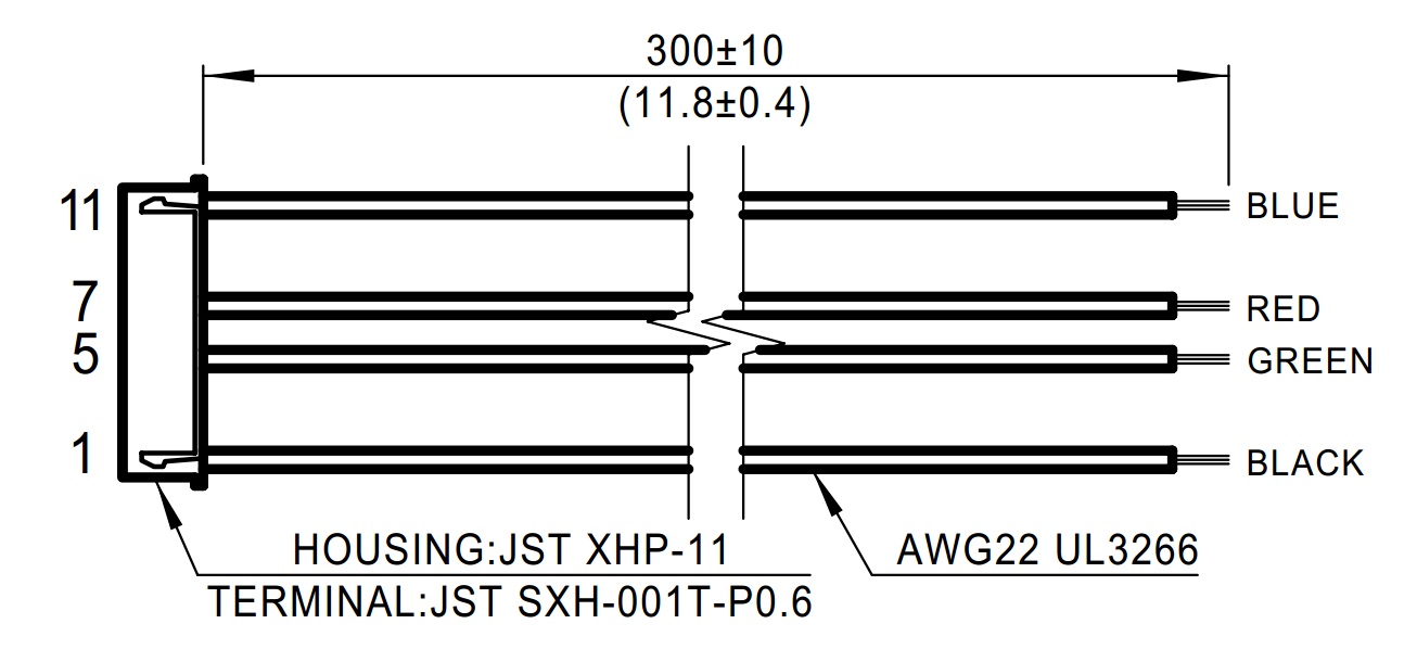 Wire Harness01393 - Cables for Stepper Motors | MOONS'