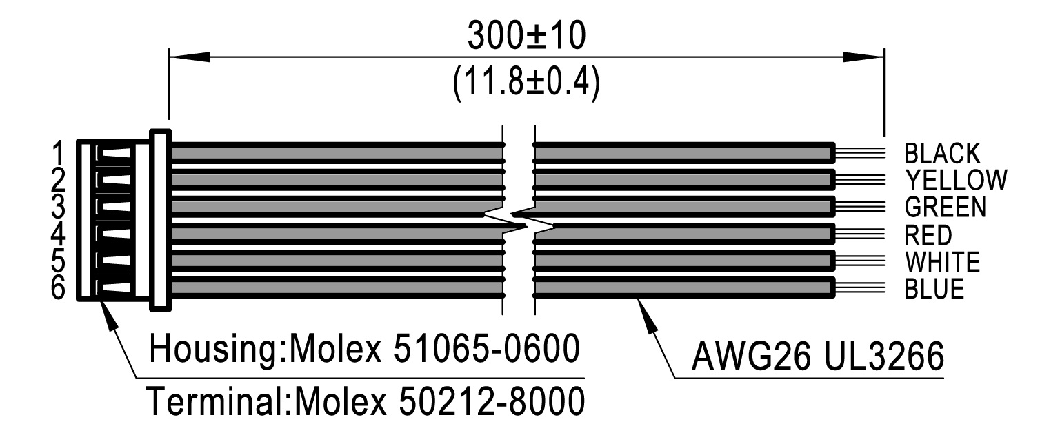 Wire Harness04490 - Cables for Stepper Motors | MOONS'